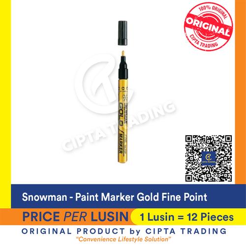 Jual Paint Marker - Snowman - Gold Fine point (Dozen) - Jakarta Barat ...
