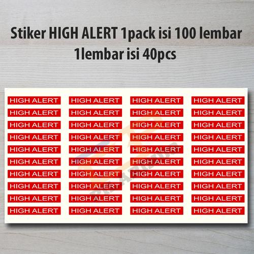 Jual Stiker Lasa 1 Pack isi 100 lembar = ( 1 lembar isi 40pcs ) - HIGH ...