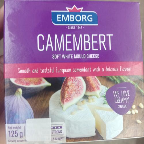 Jual emborg danish camembert cheese/soft white mould cheese 125 gr ...