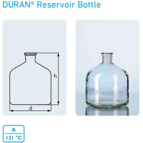 Jual DURAN | RESERVOIR bottle 2000mL CLEAR for automatic buret clear ...
