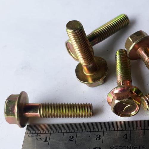 Jual FLANGE BOLT M6X25 BAUT TOPI M6 X 25 KUNING KUNCI 10 - Kab. Tangerang - SINAR RATU BAROKAH ...