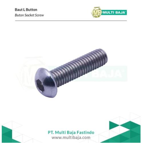 Jual Baut L Button Stainless Steel 304 M10 - 1.25 x 35 Button Head L ...