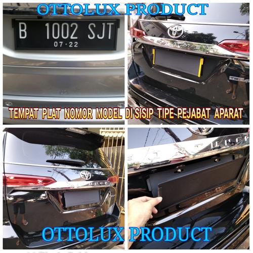 Jual Tempat plat nomor. Dudukan plat nomor model sisip bisa cabut ...