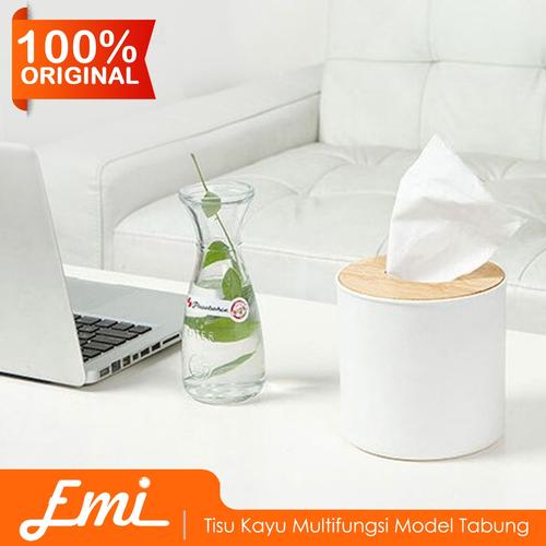 Jual Kotak Tisu Kayu Tissue Tempat Penyimpanan Tisu Bulat - Kota ...
