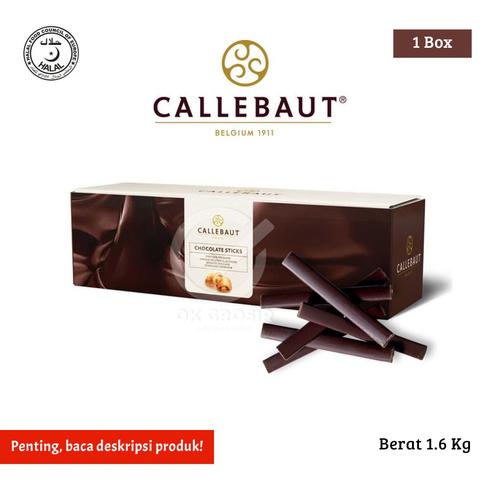 Jual Callebaut Dark Chocolate Stick 8 cm 44% Cocoa [1 Box 1,6 Kg ...