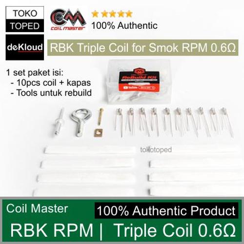 Promo RBK RPM Triple Coil 0.6 ohm | Coil Master Rebuild Kit alike pozz ...