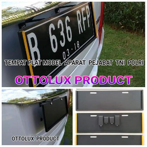 Jual TATAKAN PLAT NOMOR HITAM TEBAL. FULL HITAM & HITAM LIST KUNING ...
