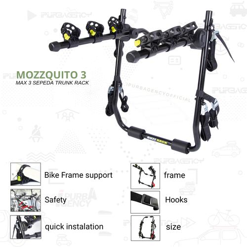 Jual Rak sepeda mobil - MOZZQUITO 3 sepeda trunk rack - Jakarta Timur ...