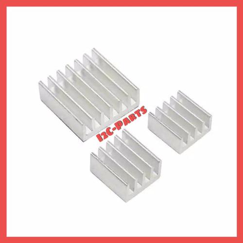 Jual 3pcs Adhesive Raspberry Pi 3 Heatsink Cooler Pure Aluminium Heat ...
