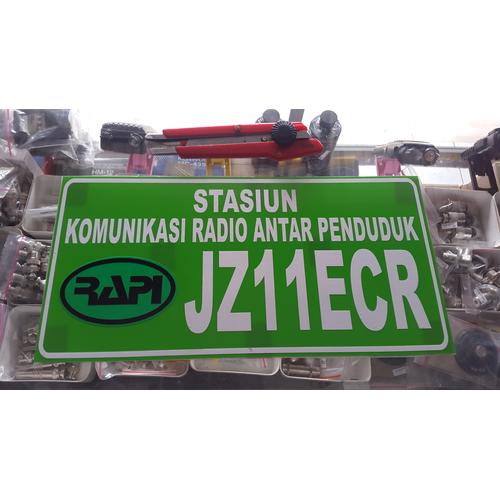 Jual PAPAN CALLSIGN RAPI FIBER tebal 1,2mm - Kab. Pemalang - COMET COM ...