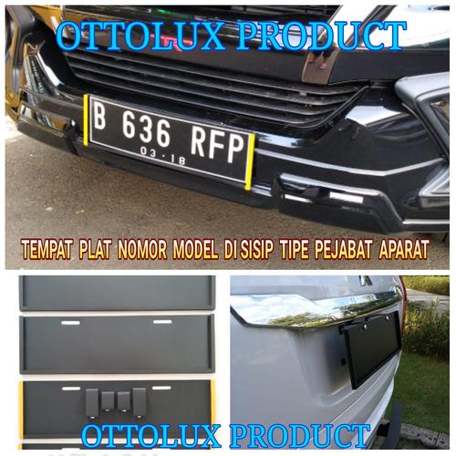 Jual Tatakan Plat nomor. Tempat Plat Nomor. Full Hitam n Hitam List ...