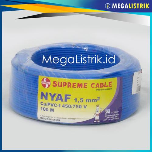 Jual Supreme NYAF 1.5MM (100M) Kabel Listrik Serabut 1 x 1.5 MM (100 Meter) - Merah - Kota ...