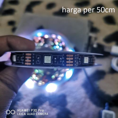 Jual 5050 led strip 5v RGB - Non WP, 50cm - Kab. Bandung - Azka Company ...