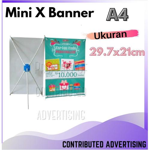 Jual Mini X BANNER A4 / X BANNER / ROLL UP BANNER/ TRIPOD BANNER ...