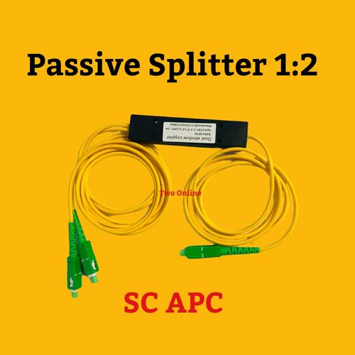Jual Passive splitter / pasif spliter 1:2 fiber optic SC APC - UPC ...