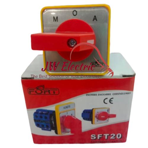 Jual Change Over Switch Fort SFT20 20A Amper Meter Posisi A-O-M ...