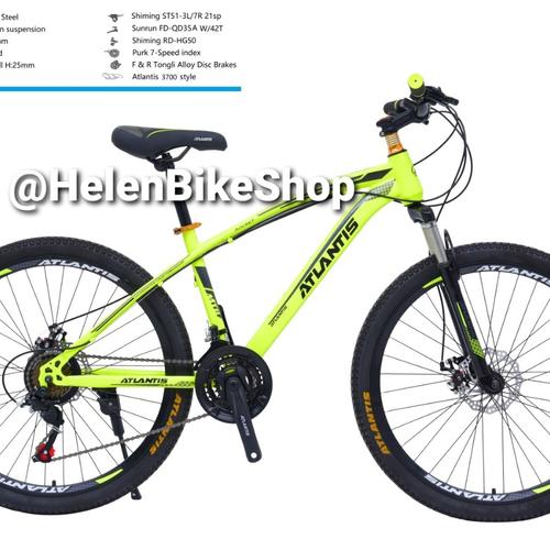 Jual Sepeda Gunung Mtb 26 inch Atlantis - Kuning, Pakai Keranjang ...