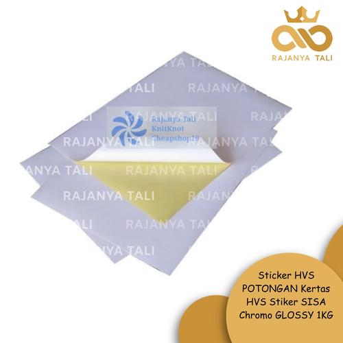Jual Sticker HVS POTONGAN Kertas HVS Stiker SISA Chromo GLOSSY 1KG ...