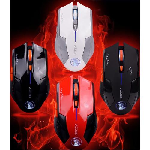 Jual Azzor Mouse Gaming Wireless Reachargeable USB - Black - Jakarta ...
