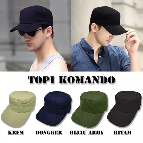 Jual Topi Komando Polos / Topi Komando Army / Topi Tentara Militer ...