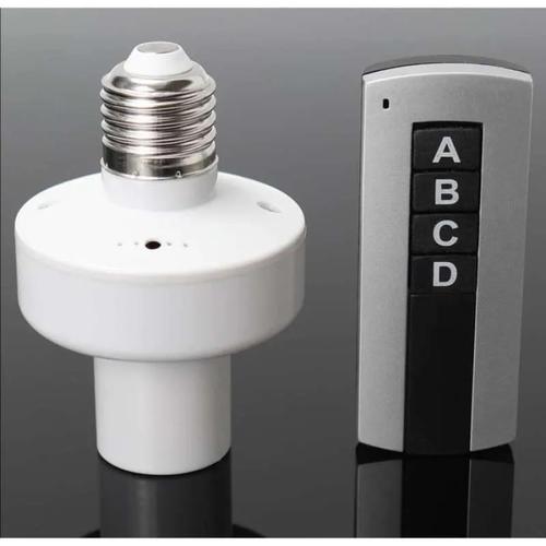 Jual Socket Fitting Lampu Bohlam E27 Saklar Pintar dengan Remot Kontrol ...