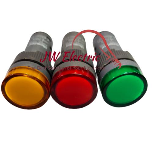 Jual Lampu Indicator Panel Pilot Lamp Shemsco 16mm AD62-16DS - Kuning ...