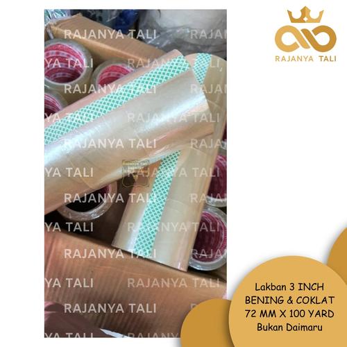 Jual Lakban 3 INCH BENING & COKLAT 72 MM X 100 YARD Bukan Daimaru ...