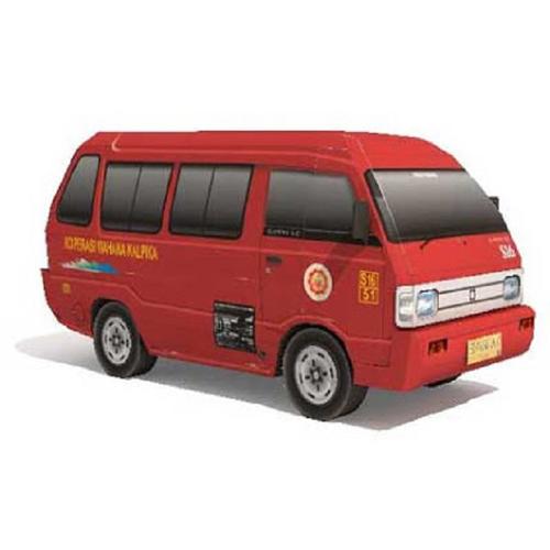 Jual DIY Papercraft Kendaraan umum Angkot Merah - Kota Bandung ...