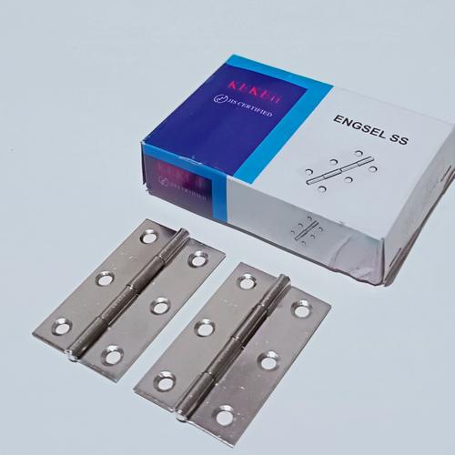 Jual Engsel tipis stainles 2.5 inch / engsel lemari 2.5 inch kekei ...