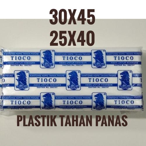Jual Plastik HDPE tahan panas Tioco 25x40 - anti panas tebal 500 gram ...