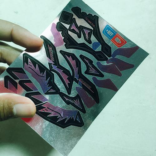 Jual Decal Vinyl Sticker Crush Gear Dino Phalank Plated Silver - Kota ...
