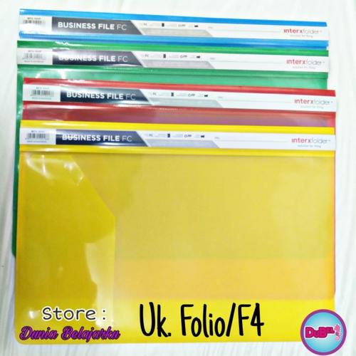 Jual Business / Bisnis File InterX Folio F4 Map Snelhekter Plastik ...