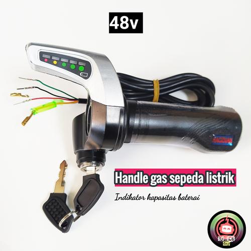 Promo handle gas sepeda listrik 48v universal indikator baterai kabel ...