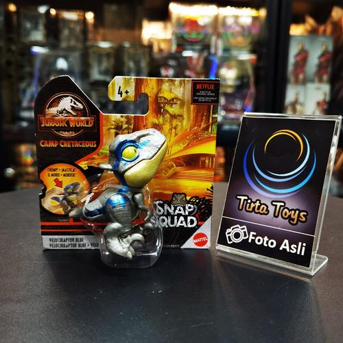 Jual MATTEL SNAP SQUAD WAVE 7 VELOCIRAPTOR BLUE METALIK CAMP CRETACEOUS ...