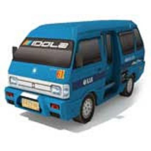 Jual DIY Papercraft Kendaraan umum Angkot Biru - Kota Bandung ...