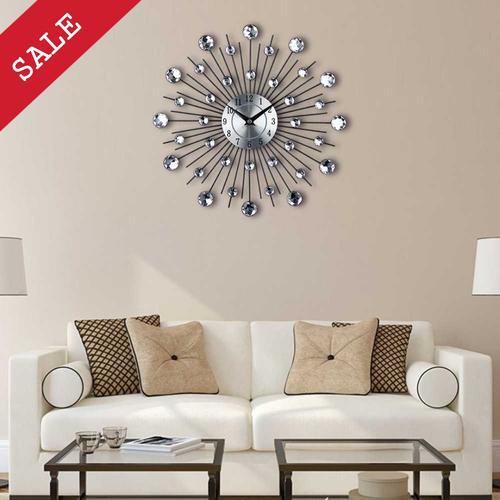 Promo Jam Dinding Unik 3D Model Luxury Diamond Jam Dinding Hias Rumah ...