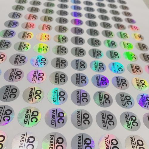Jual stiker QC pass hologram sticker segel original qc pass pelangi ...