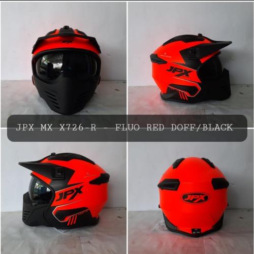 Jual helm jpx mx 726 r red fluo doff - M - Kota Semarang - sri jaya ...