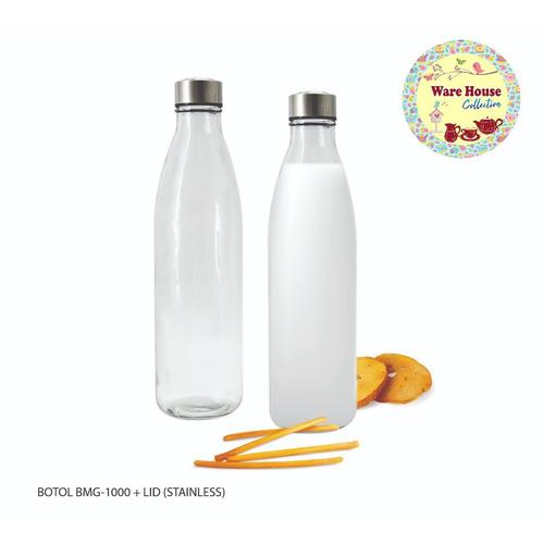 Jual BMG 1000 dan 750 ML Botol Minum Kaca White Line-Botol Kaca-Botol ...