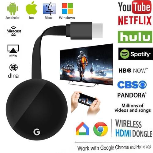 Jual Dongle HDMI Dongle Chrome cast Wireless HDMI (5G Dual Band ...