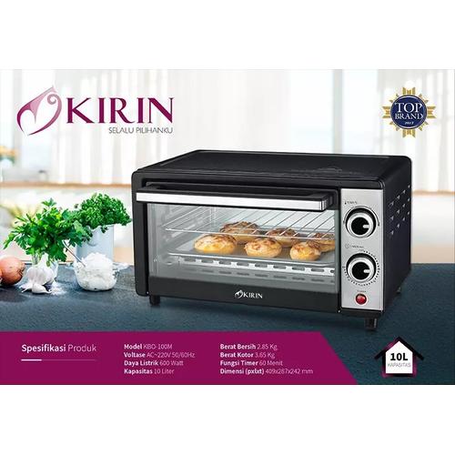 Jual KIRIN Electric Oven Toaster 10 Liter KBO-100M - Hitam - Jakarta ...