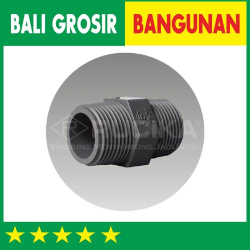 Jual 1/2" DOUBLE NIPPLE NAPLE NAPEL DRAT RUCIKA AW FITTING PIPA PVC - Kab. Badung - BALI GROSIR ...