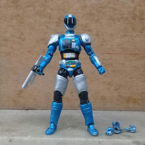 Jual Action figure custom shodo jiban winspector kamen rider metal ...