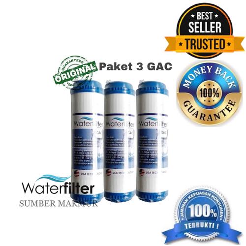 Jual Catridge GAC (Granular Activated Carbon) 10 Inch Isi 3 Water Filter - Kota Tangerang ...