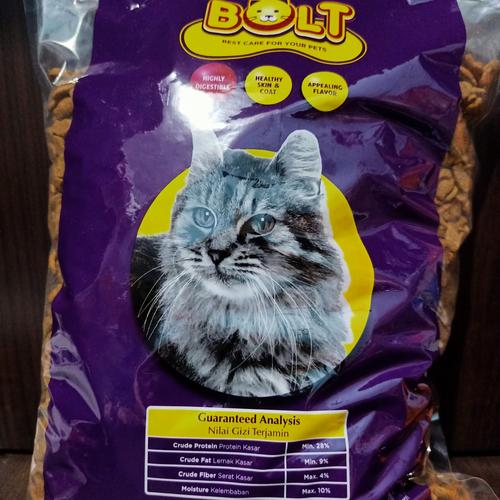 Jual BOLT cat food repack 1 kg rasa tuna - makanan kucing - Jakarta ...