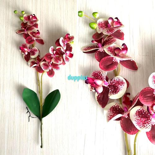 Jual Bunga Anggrek Bulan Latex X2 Artificial Hias Tanaman Dekorasi ...