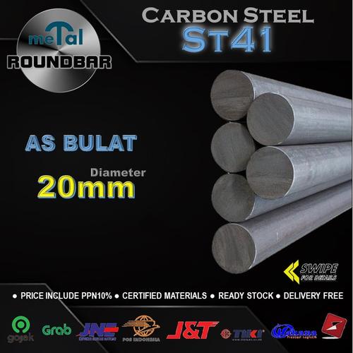 Jual AS BULAT SHAFT BAR ROUNDBAR MILD STEEL ST41 AISI 1018 DIA ...