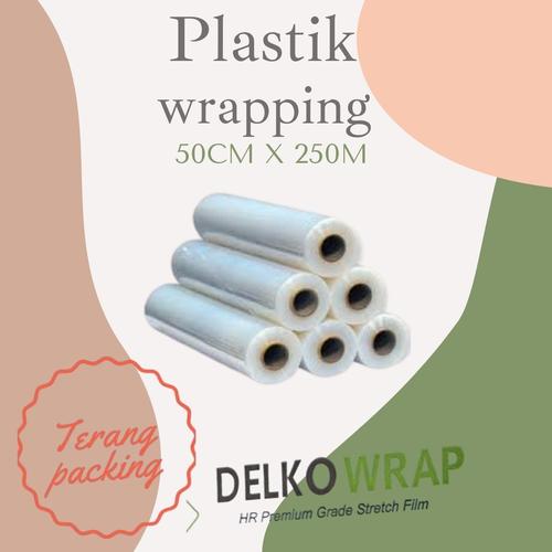 Jual Plastik wrapping barang bening 50cm x 250m delkowrap - Jakarta ...