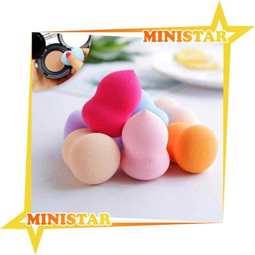 Jual MINISTAR R014 Beauty Blander Spon Makeup Sponge Blender Teardrop Spons - Cokelat - Kab ...