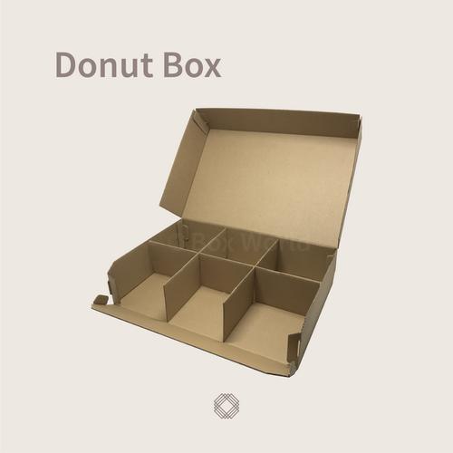 Promo Box Donat 30x20x7 - Kotak Kardus Dus Packaging 1/2 Lusin Donat ...